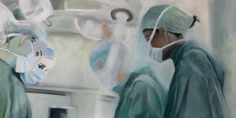Operating Room Painting by Kata SoóS | Saatchi Art