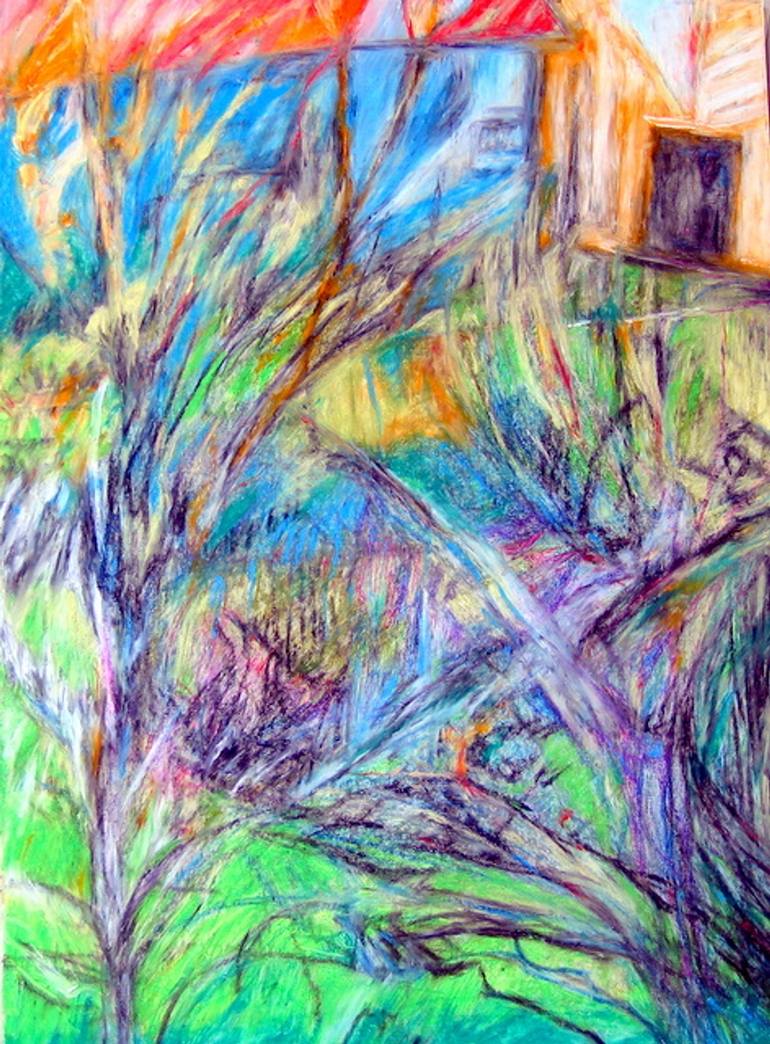 Courtyard Painting by Guido Michl | Saatchi Art