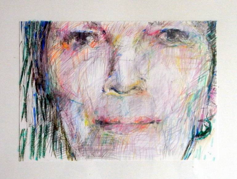 Her face Drawing by Guido Michl | Saatchi Art