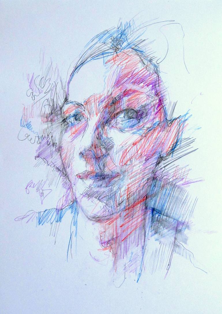 Ulrike Drawing by Guido Michl | Saatchi Art