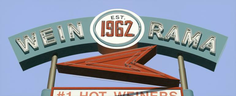 Wein-O-Rama Painting by Stephanie Schechter | Saatchi Art