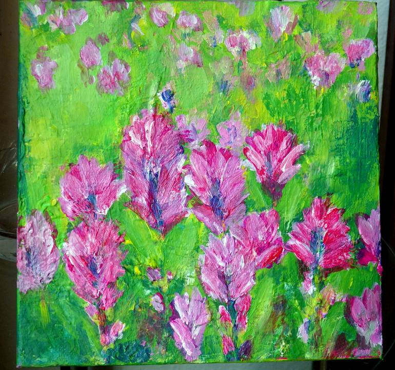 Summer flowers Painting by Marie Steffin | Saatchi Art