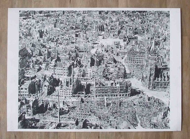 Grayling (Nuremberg 1945) Drawing by Chris Shaw Hughes | Saatchi Art