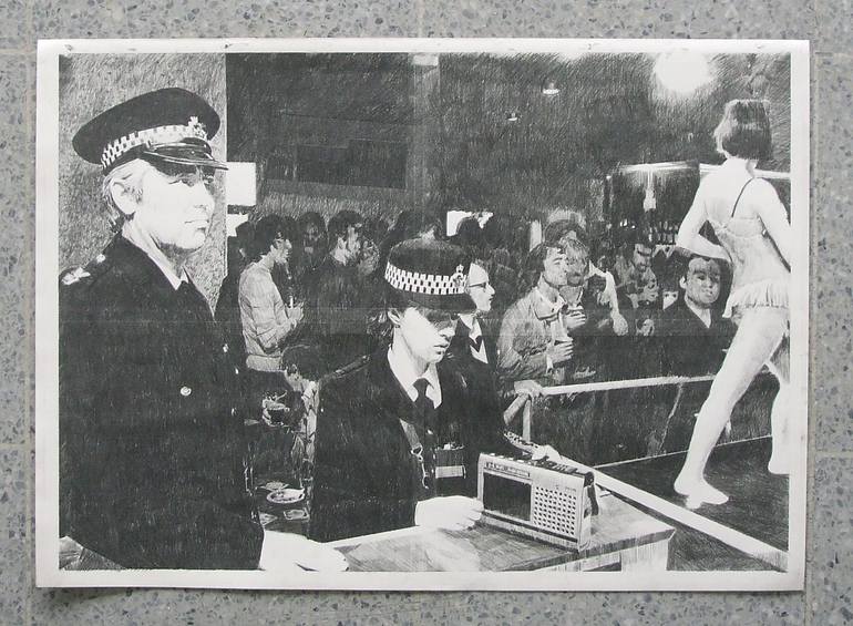 The Hoax Drawing by Chris Shaw Hughes | Saatchi Art