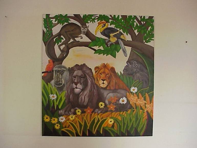 AFRICAN COUNCIL Painting by Sergio Roffe | Saatchi Art