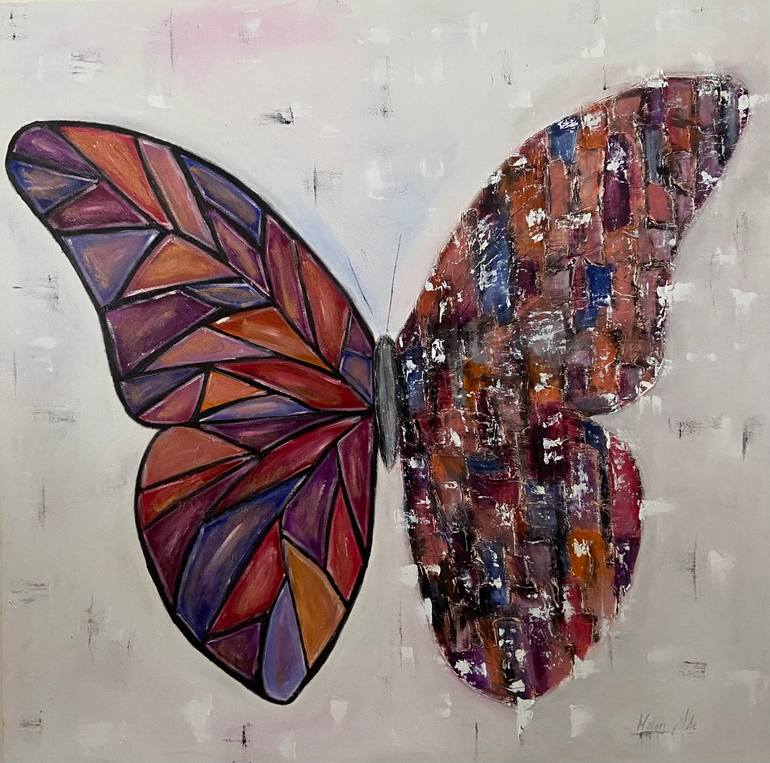 BUTTERFLY MATRIX Painting by Helen She | Saatchi Art