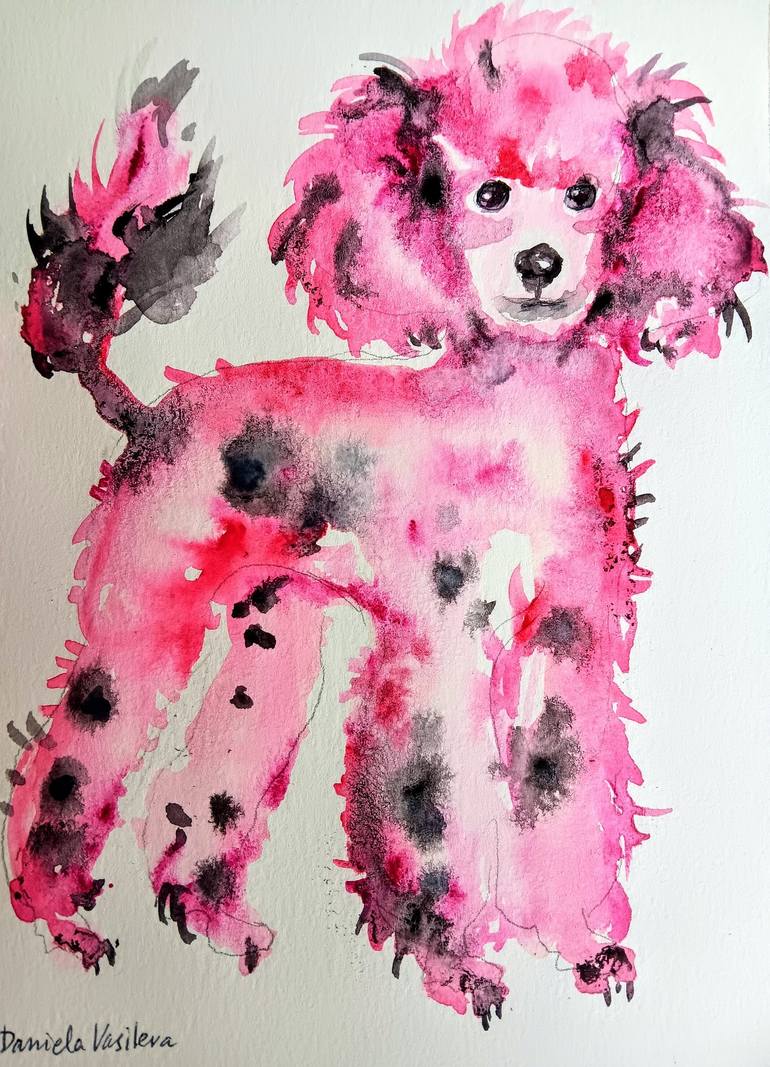 Bubblegum magesty Painting by Daniela Vasileva | Saatchi Art