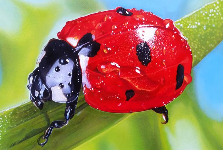 LADYBUG V Painting by Matteo Germano | Saatchi Art