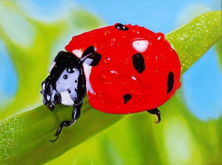 LADYBUG V Painting by Matteo Germano | Saatchi Art