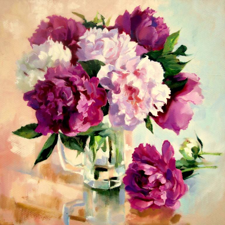 peonies Painting by Igor Pautov | Saatchi Art