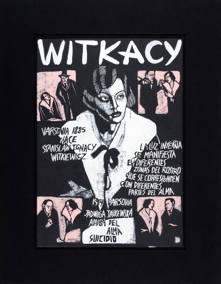 Witkacy 1-2 Drawing by Victoria Martos | Saatchi Art