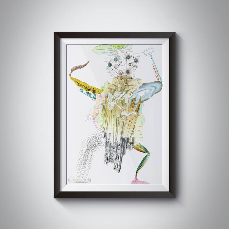 Daimon_IX (Michelangelo Shell Fish) Collage by Thomas Nagel | Saatchi Art