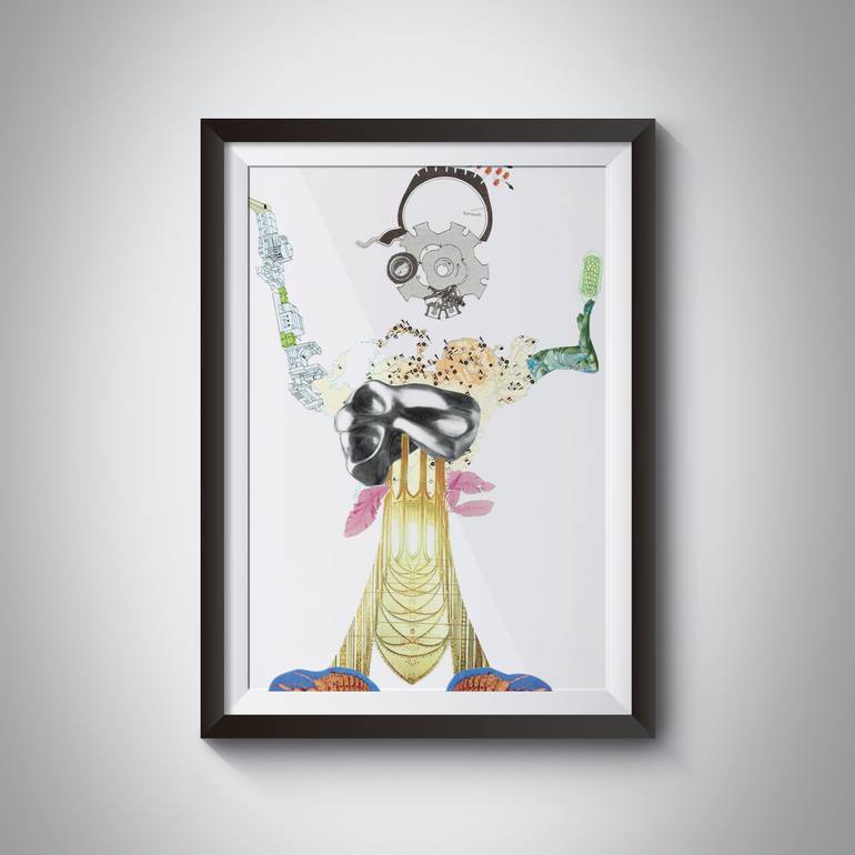 Moira_IV (Groyne Moore Wankel) Collage by Thomas Nagel | Saatchi Art