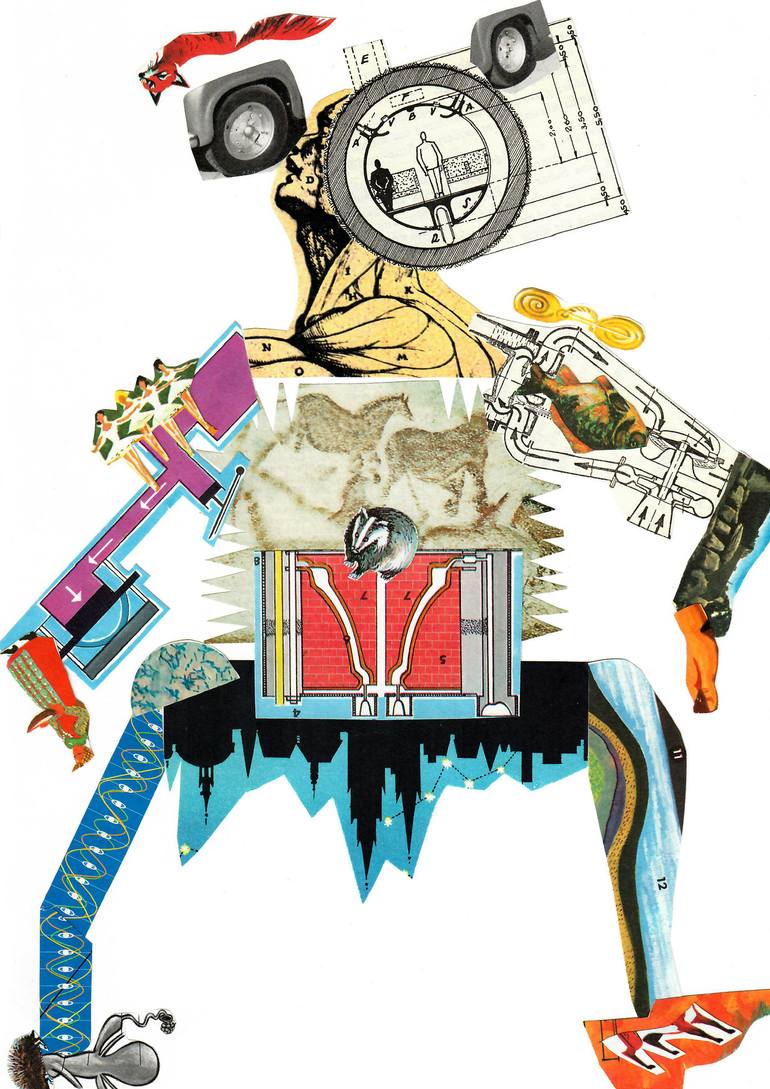 Daimon_XXI (Bell Tube Fox) Collage by Thomas Nagel | Saatchi Art