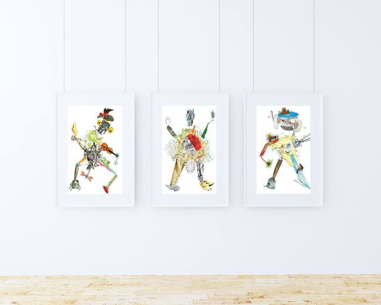 Daimon_XXI (Bell Tube Fox) Collage by Thomas Nagel | Saatchi Art