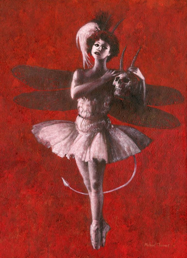 Dancing Devilish Pixie Painting by Michael Thomas | Saatchi Art