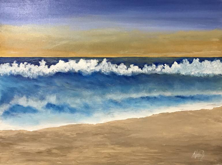 The colors of the sea002 Painting by Alicia Lopez | Saatchi Art