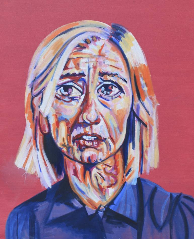 Cindy in Pink Painting by Sinead Reed-Forrester | Saatchi Art