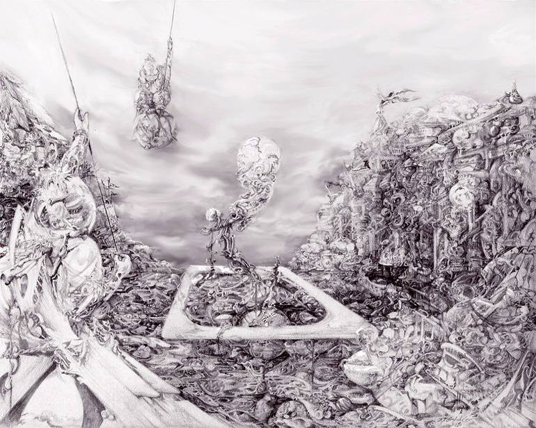 DEVIATE FROM THE NORM Drawing by Jay Garfinkle | Saatchi Art