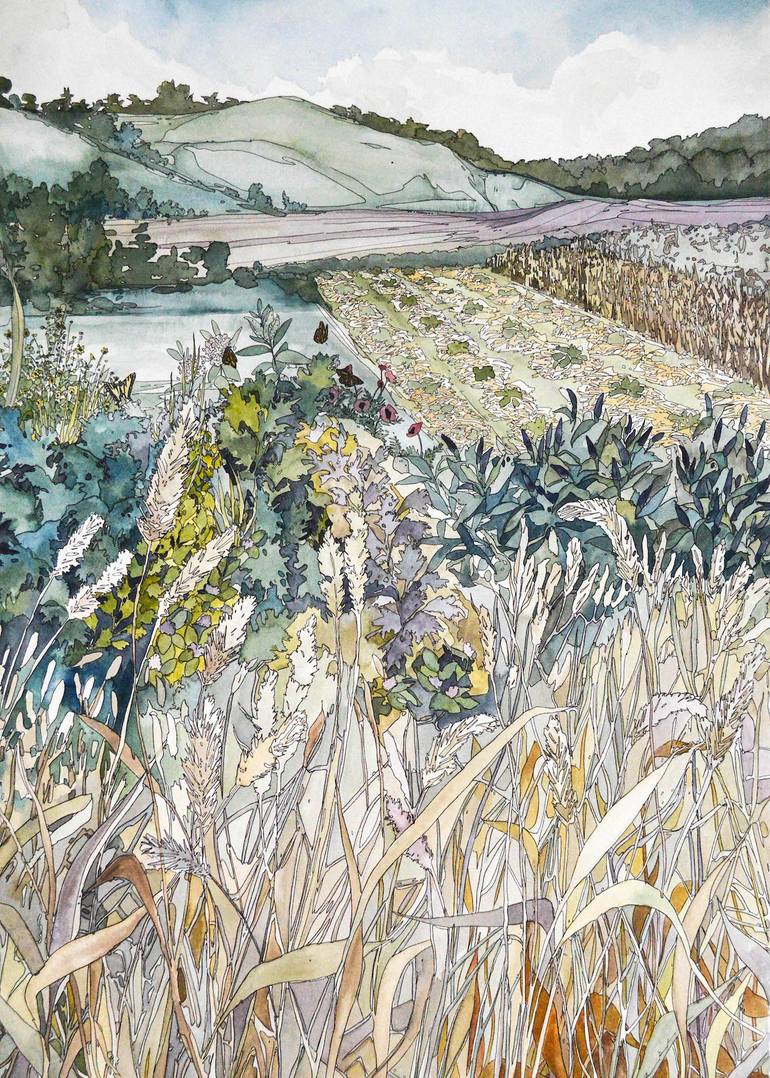 Through the Garden Painting by Andrea Durfee | Saatchi Art