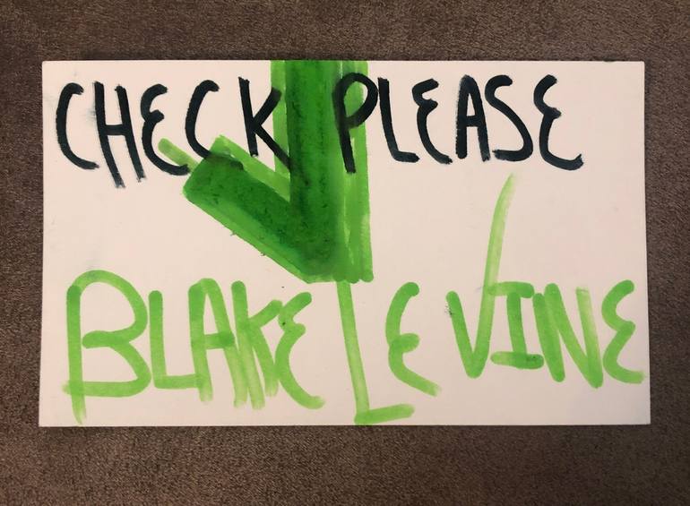 THE CHECK PLEASE Drawing by Blake Levine | Saatchi Art