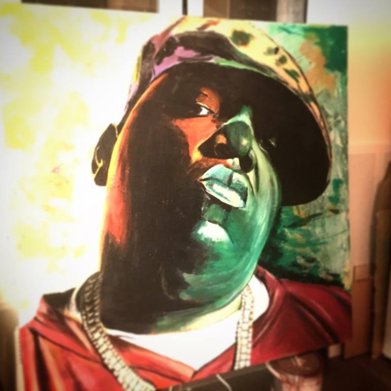 Notorious BIG Painting by Tito Lesbonstuyaux | Saatchi Art