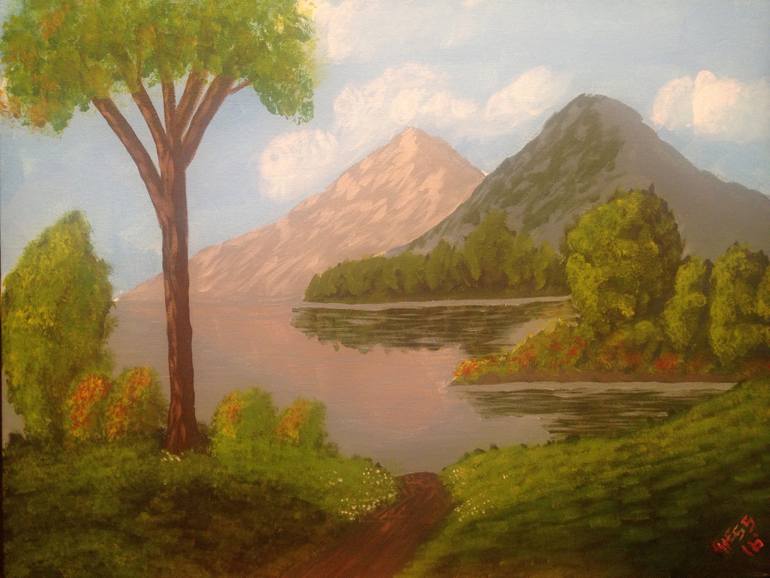 The Path Painting by Scott Chester | Saatchi Art