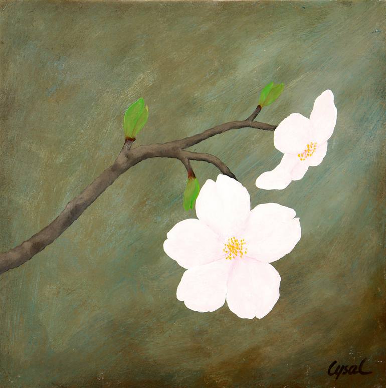 Spring Hope Painting by Özgül Tuzcu | Saatchi Art