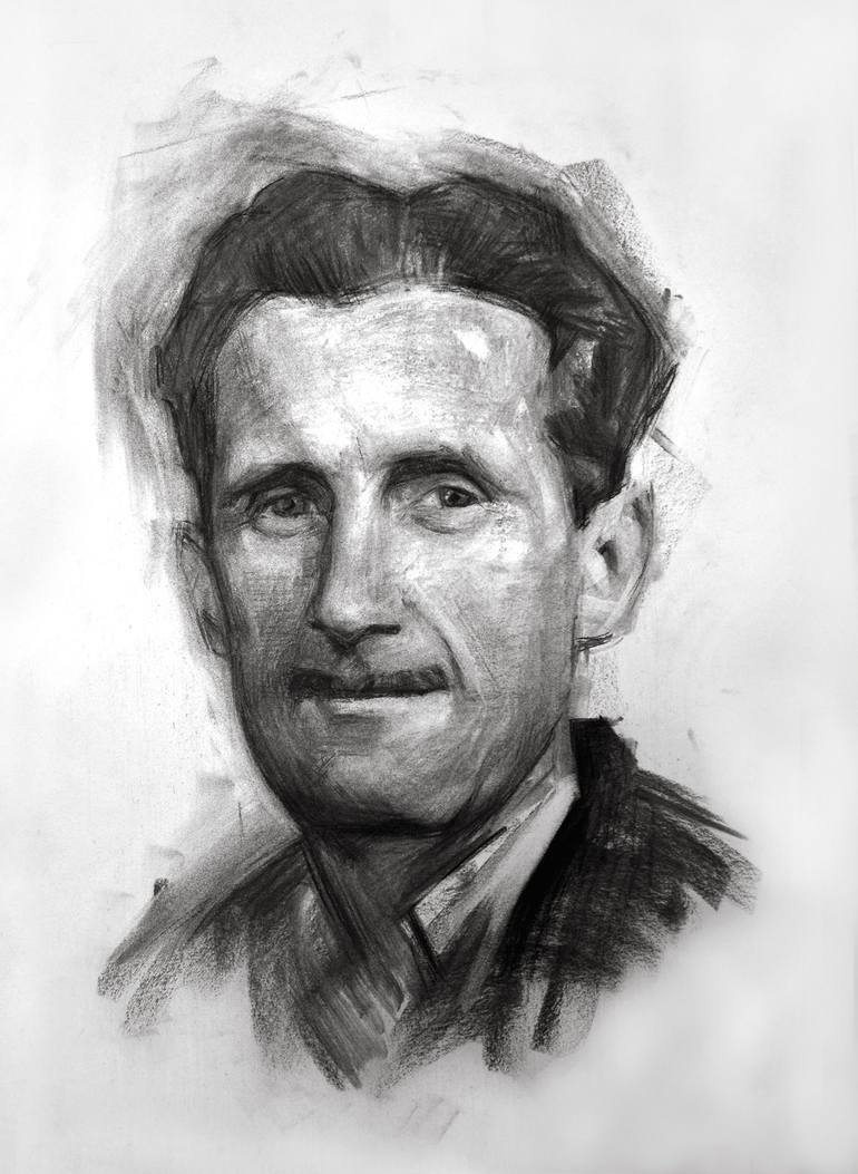 Orwell Drawing by Irina Samoylovskaya | Saatchi Art