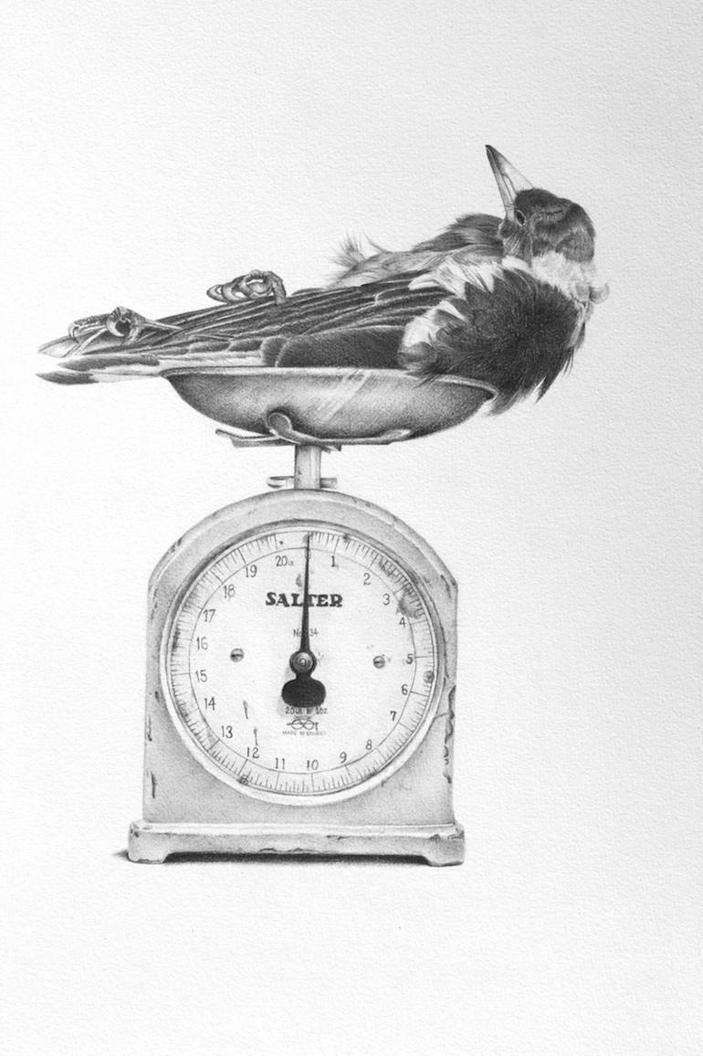 21 grams ... naught 2012 Drawing by Sonya G Peters | Saatchi Art