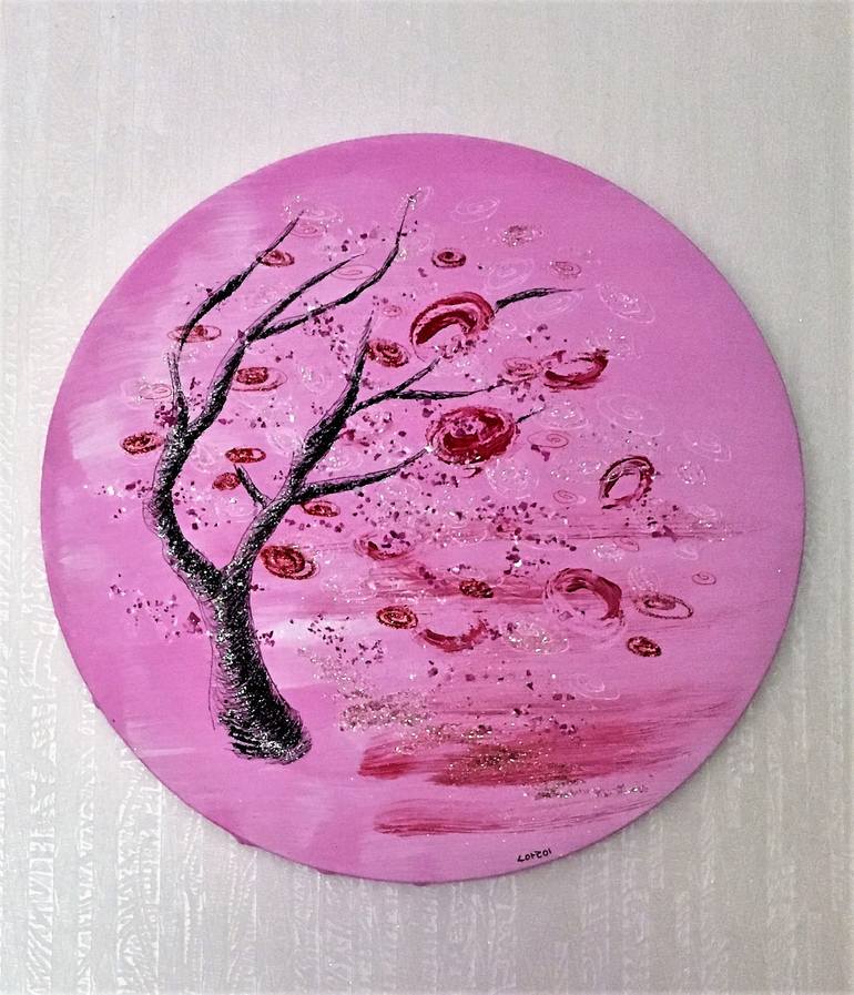 Dancing of flowers Painting by naru H | Saatchi Art