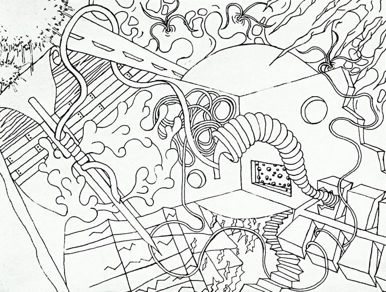 Perception Drawing by Effen Artist | Saatchi Art