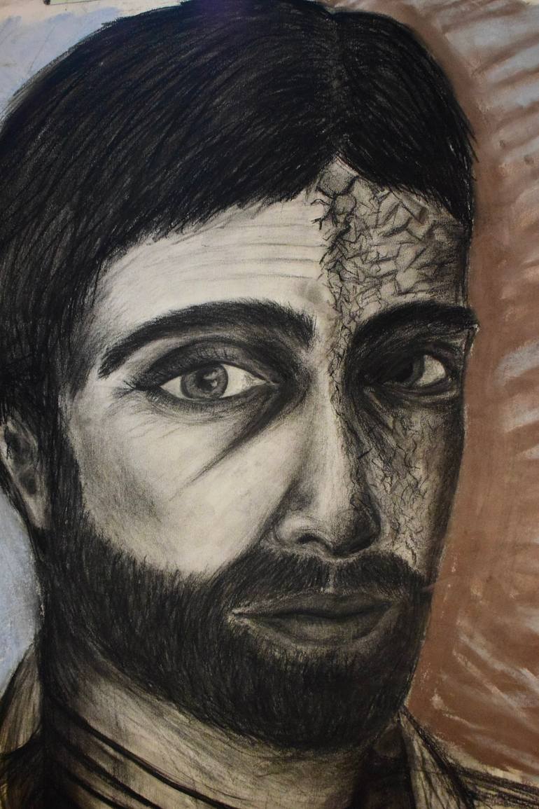 Double-faced Drawing by Evelyn Sniat | Saatchi Art