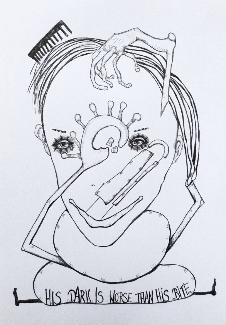 Bite Drawing by Basia Bimczok | Saatchi Art