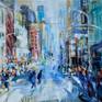 The energy of the big city Painting by Marija Ruzicic | Saatchi Art