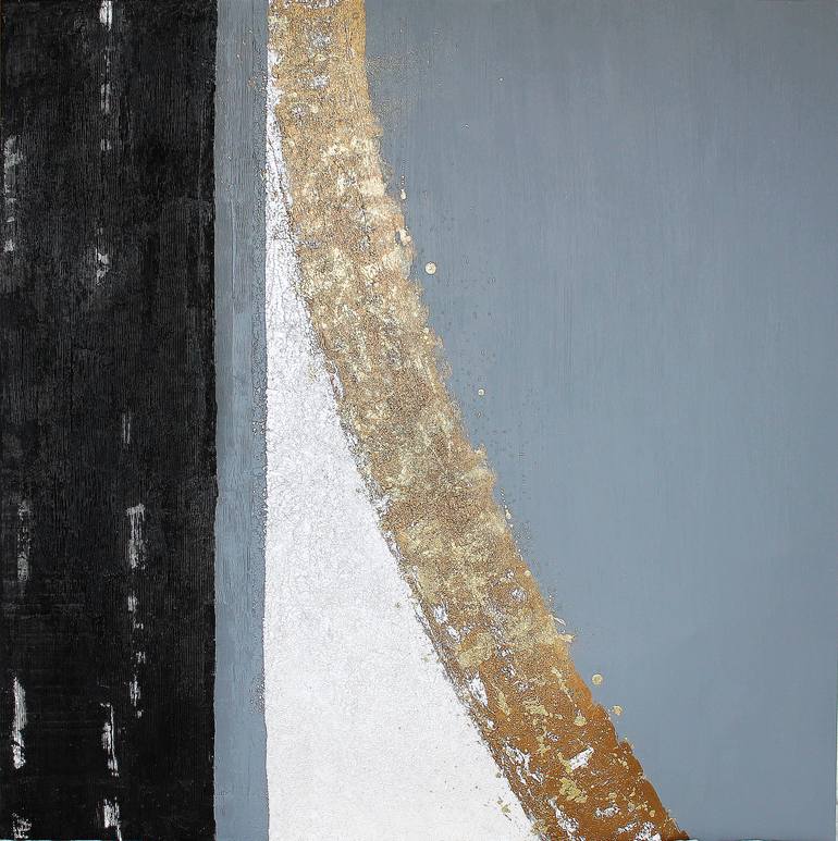 Golden line Painting by Elix Art | Saatchi Art