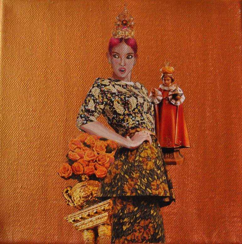 Virgen de la caridad del cobre Collage by Anula Mixtura | Saatchi Art