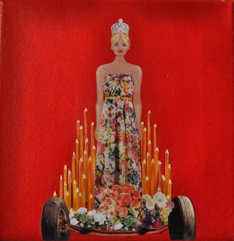 virgen de Fátima Collage by Anula Mixtura | Saatchi Art