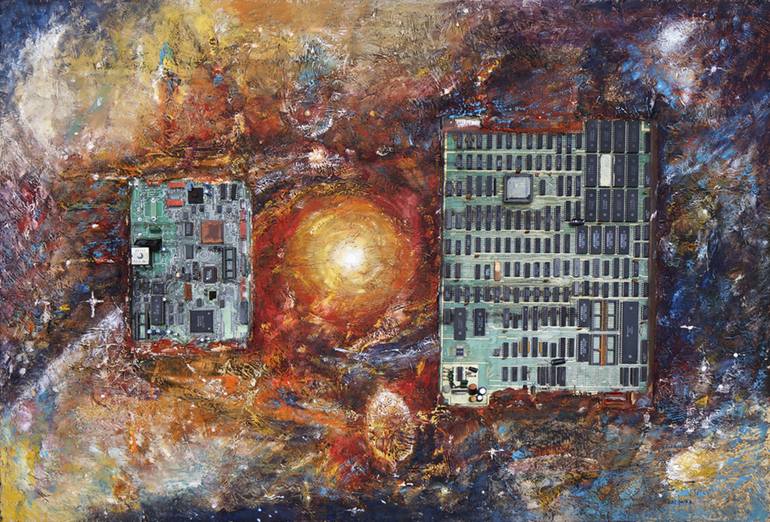 History of one Android №2 Painting by Georgi Panayotov | Saatchi Art