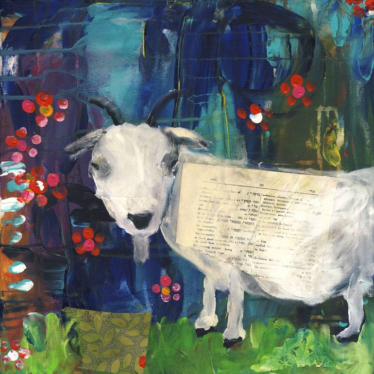Billy Goat Painting by Susie Lubell | Saatchi Art