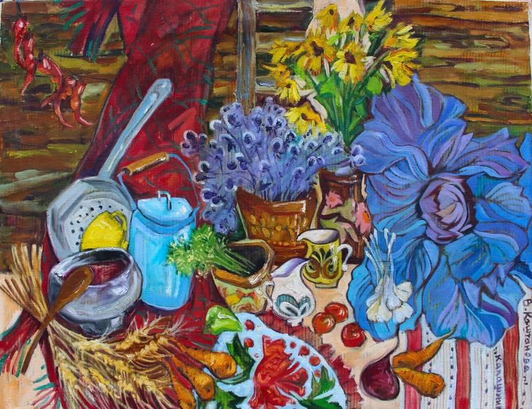 Borscht Painting by Viktoriia Kalashnyk | Saatchi Art