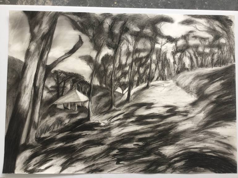 Ghosts and Goats ll Drawing by Chanda Hanel | Saatchi Art