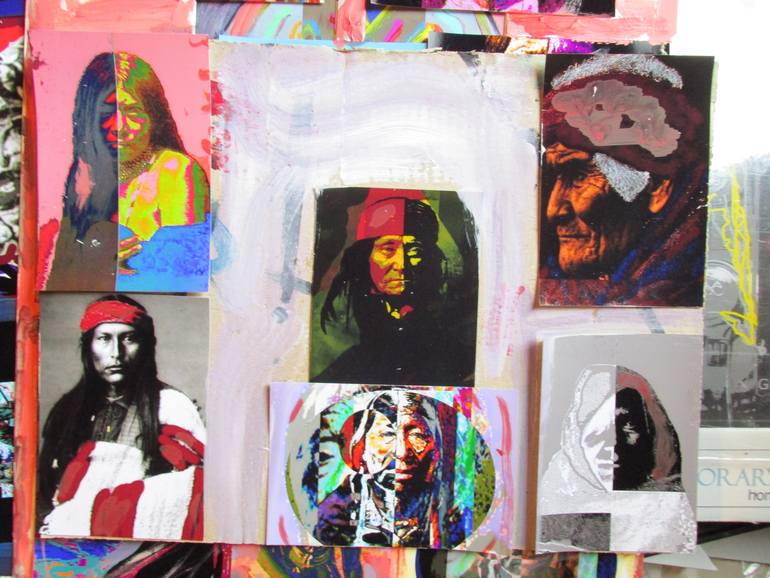 NATIVE AMERICANS Collage by Stephen Peace | Saatchi Art