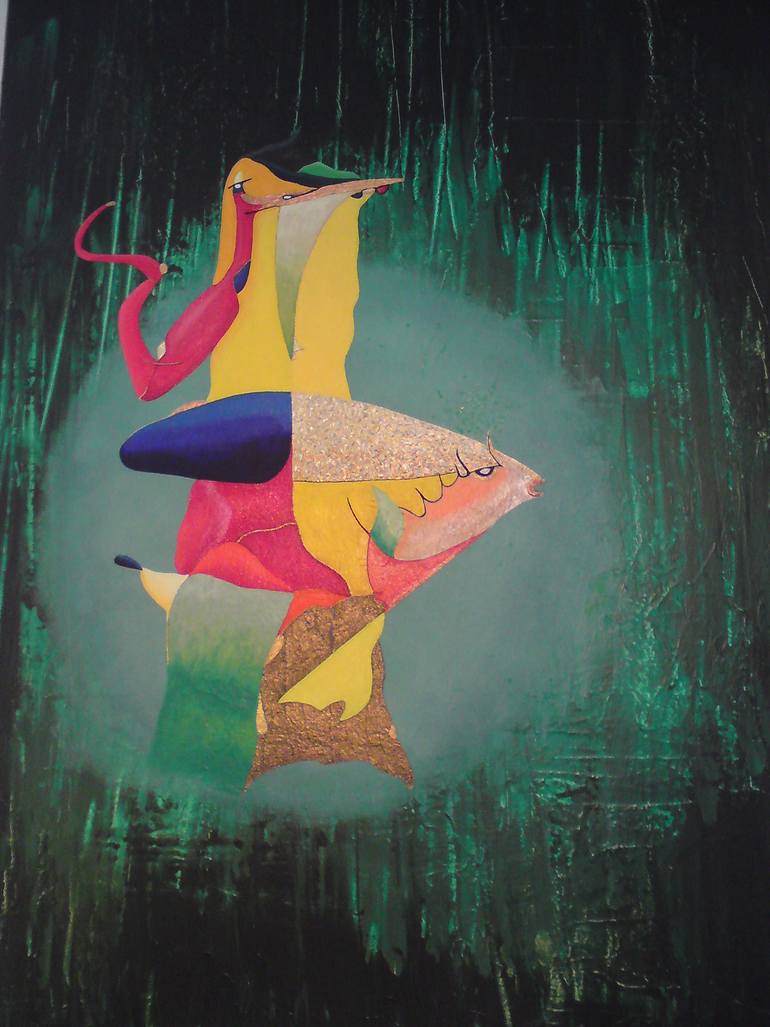 Deep Sea Encounters Painting by Mark Pol | Saatchi Art