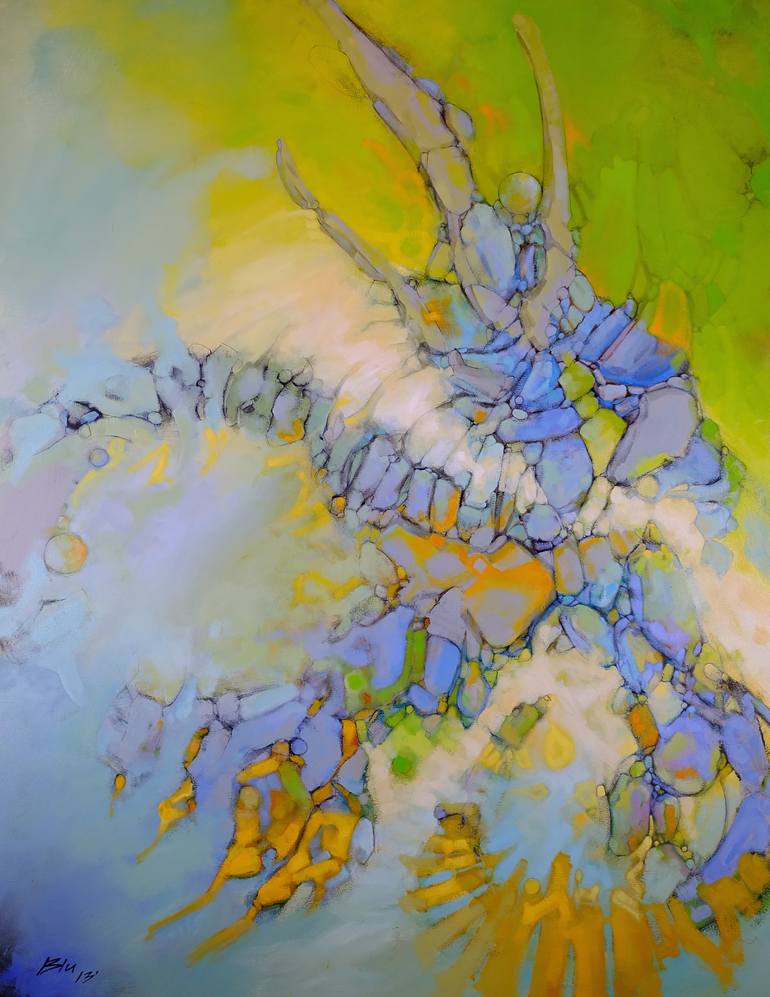 Chrysalis Painting by Blu Smith | Saatchi Art