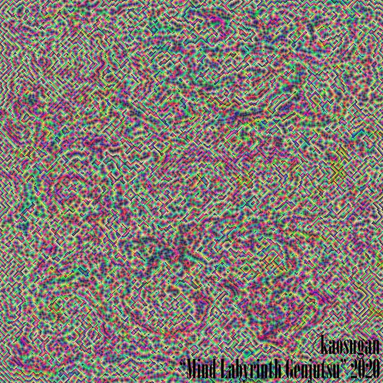 Mind Labyrinth Genjutsu Mixed Media by Walter Grecica | Saatchi Art