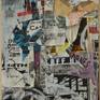 Greyhound Collage by David Hewitt | Saatchi Art
