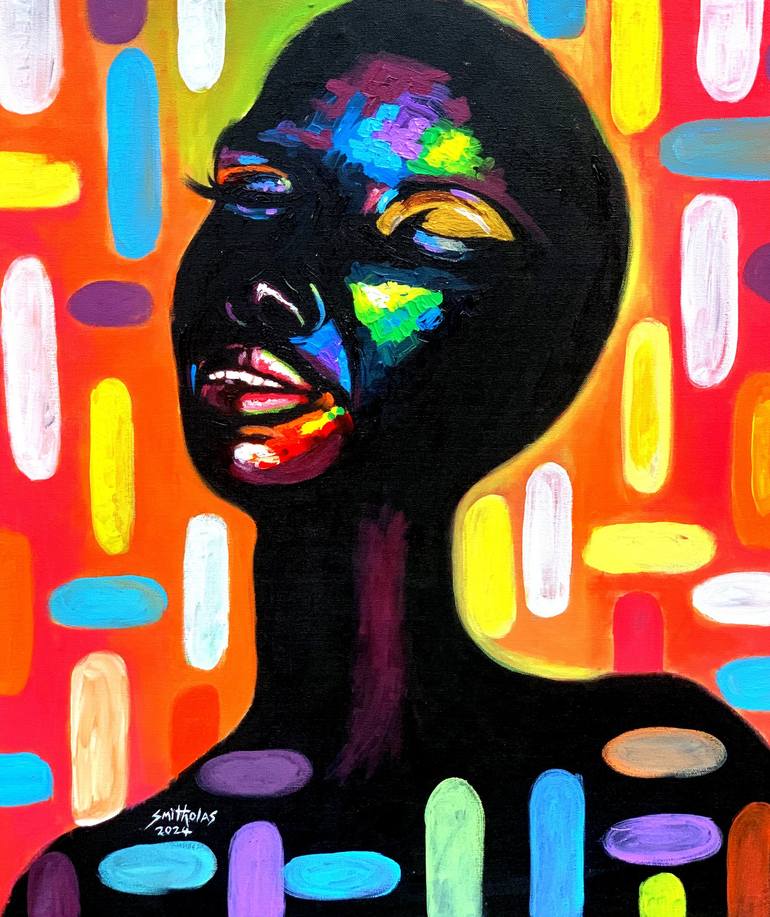 Folakemi Painting by Smith Olaoluwa | Saatchi Art