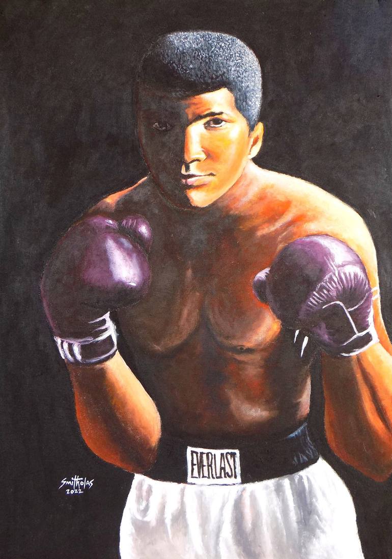 Muhammed Ali Painting by Smith Olaoluwa | Saatchi Art