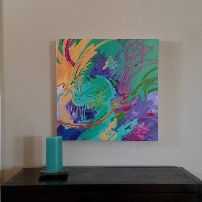 Tropical Breeze Painting by Connie Adcock | Saatchi Art